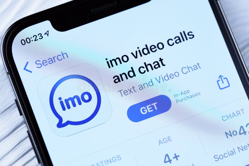 KHARKOV, UKRAINE - MARCH 5, 2021: Imo Icon and Application from App ...