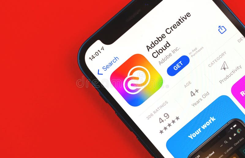 Kharkov, Ukraine - May 28, 2021: Adobe Creative Cloud Application App ...