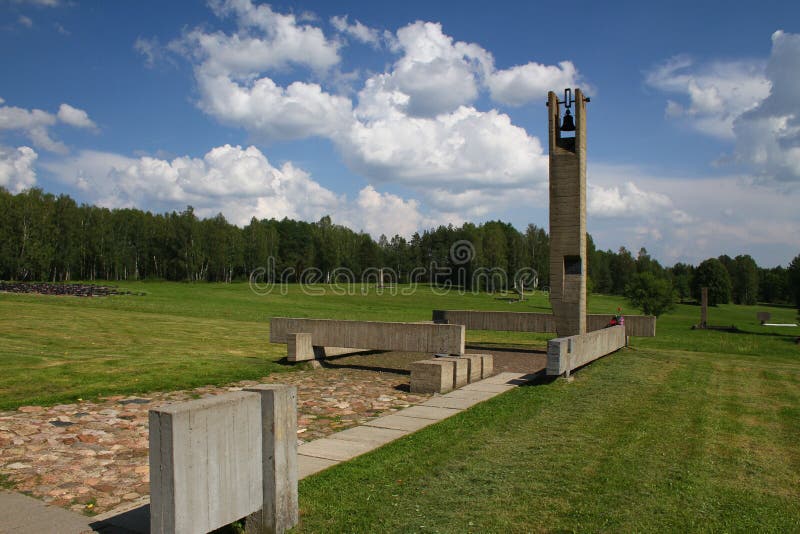 Khatyn Memorial Complex in Belarus Stock Photo - Image of cloud, murder ...