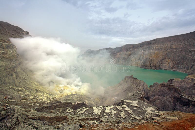 Khava Ijen Java Island Indonesia. Stock Image - Image of power ...