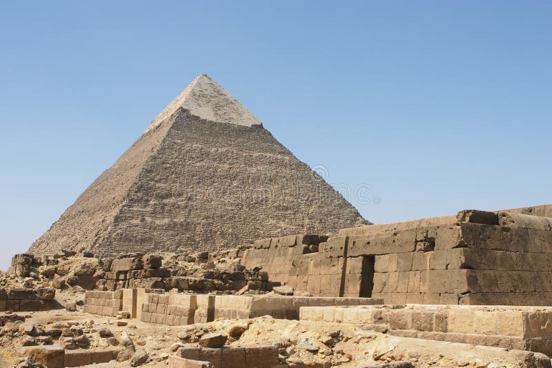 Khephren s Pyramid stock photo. Image of khephren, tomb - 134986