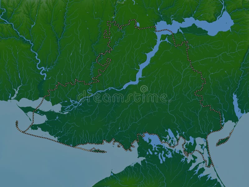 Kherson, Ukraine. Physical. No Legend Stock Illustration - Illustration ...