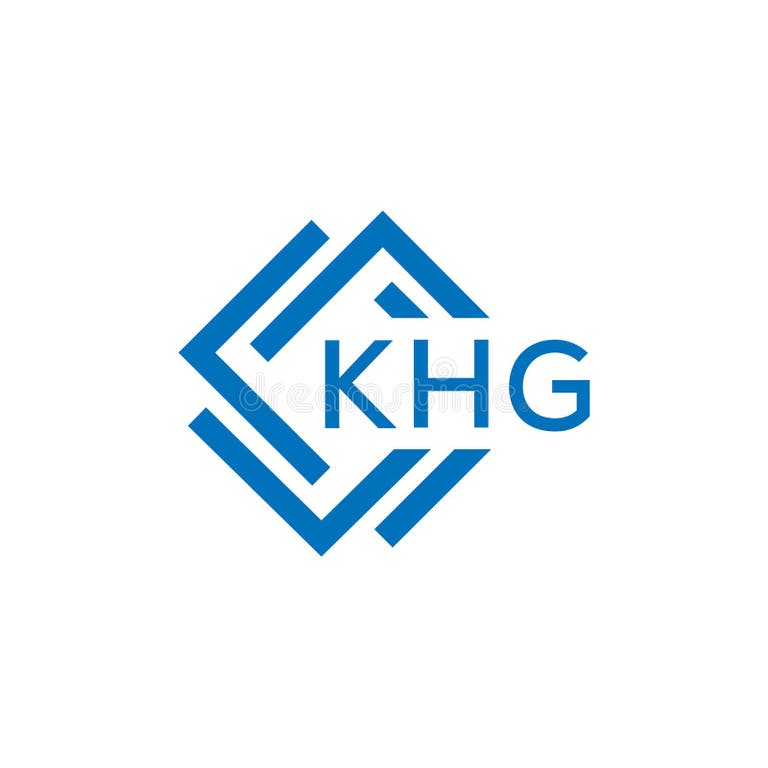 KHG Letter Logo Design on White Background. KHG Creative Circle Letter ...