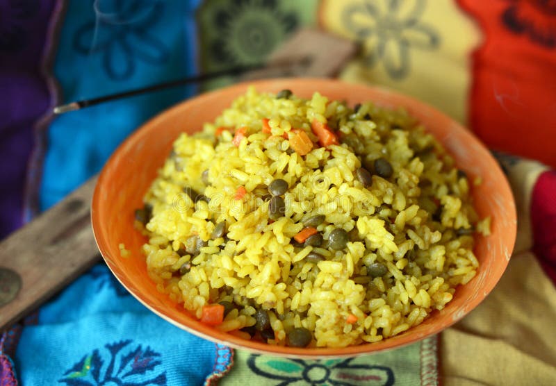 Khichdi Khicri Traditional Indian Dish Stock Photo - Image of lentil ...
