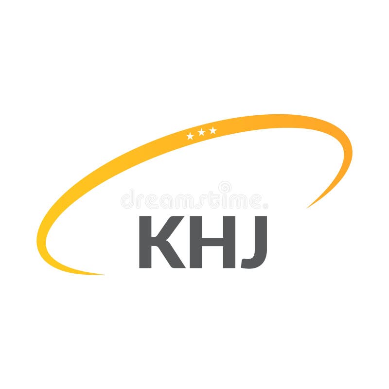 KHJ Letter Logo Design on White Background. Creative Modern KHJ Letter ...
