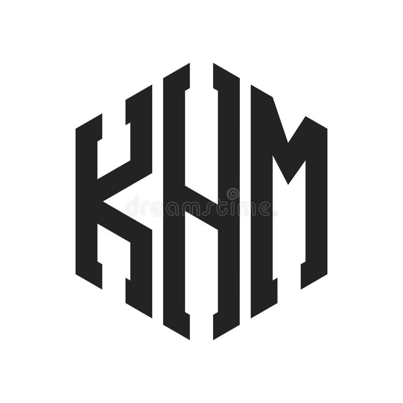KHM Logo Design. Initial Letter KHM Monogram Logo Using Hexagon Shape ...