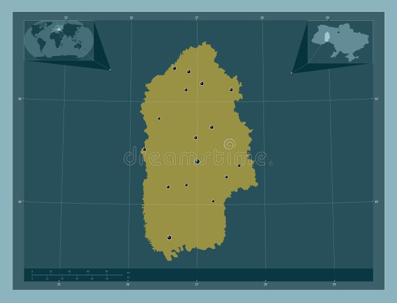 Khmel Nyts Kyy, Ukraine. Solid. Major Cities Stock Illustration ...