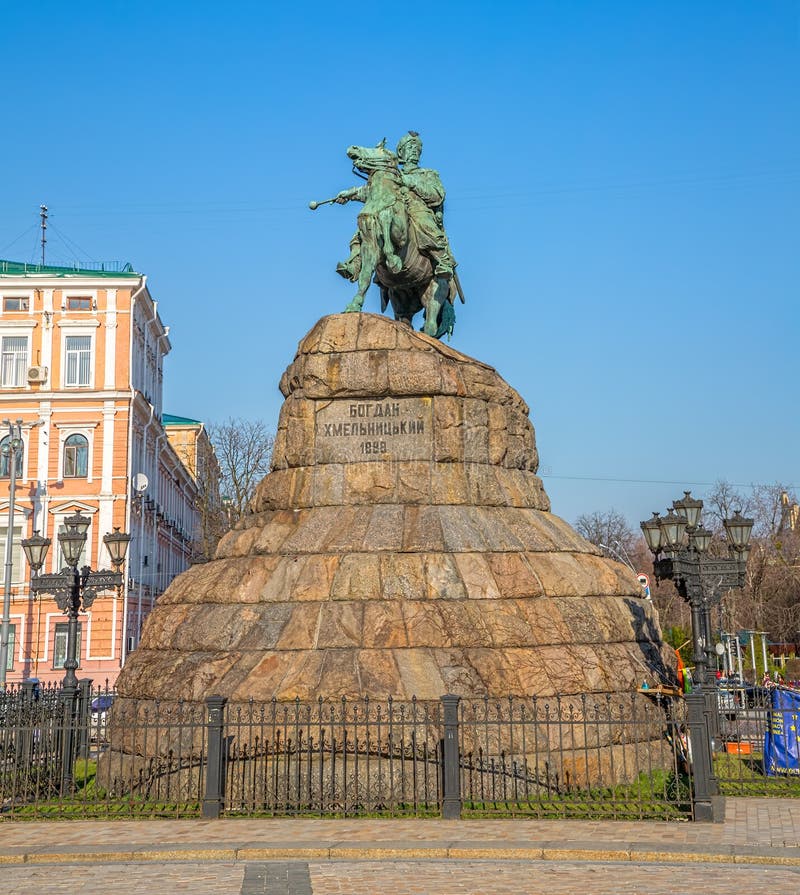 The Khmelnytsky Monument in Kiev Stock Image - Image of famous ...