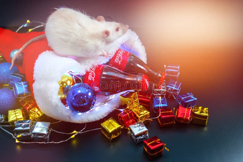 Khmelnytskyi, Ukraine - December 13, 2019: Coca-Cola Classic in a Glass ...