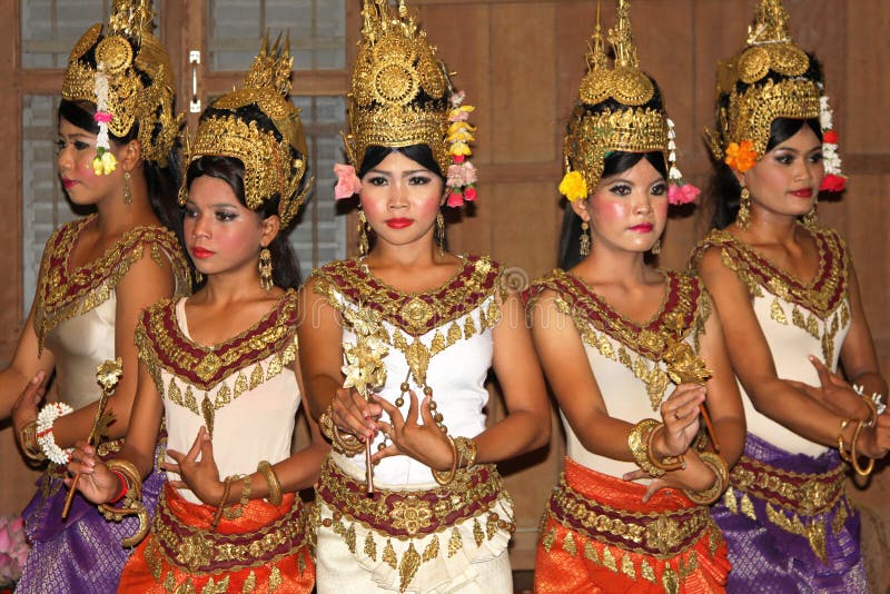 Khmer classical dance editorial stock image. Image of trop - 28878379