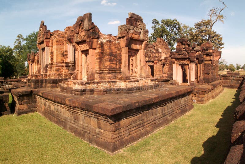 Khmer pagoda in Thailand . stock image. Image of east - 25902367