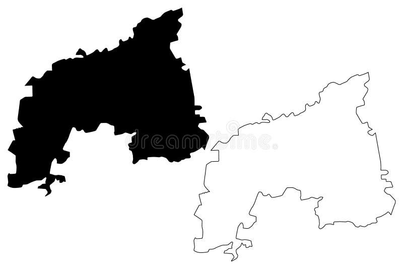 Khomas Region Regions of Namibia, Republic of Namibia Map Vector ...