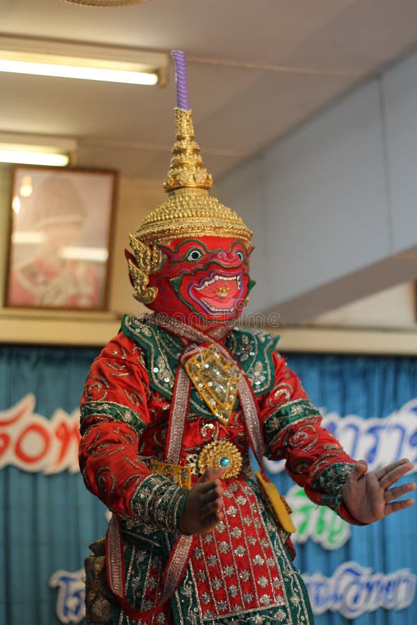 Khon Culture Dance Thailand Stock Photo - Image of black, child: 43589702