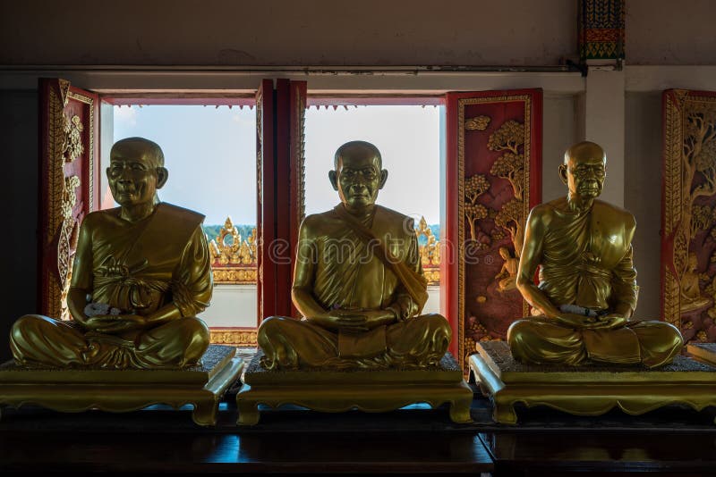 Khon Kaen Thailand Jan 13 2023 Phra Mahathat Kaen Nakhon Wat Nong