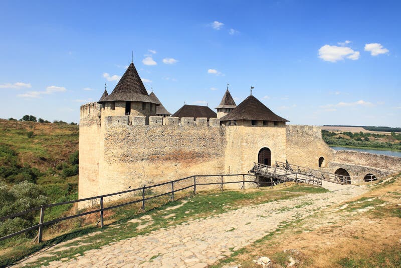 Khotyn fortress stock photo. Image of castle, fortress - 33102042