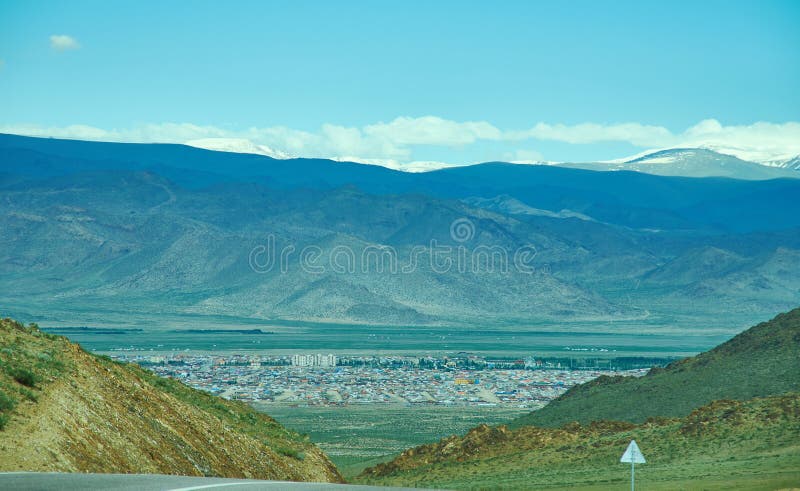Khovd city stock photo. Image of tourism, kobdo, city - 247458862