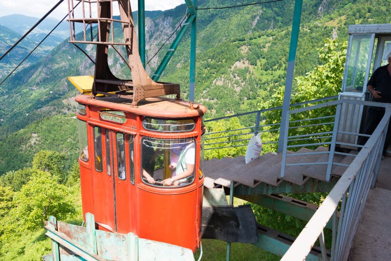 Ropeway in Khulo, Adjara, Georgia. it is Built by Soviet Union ...