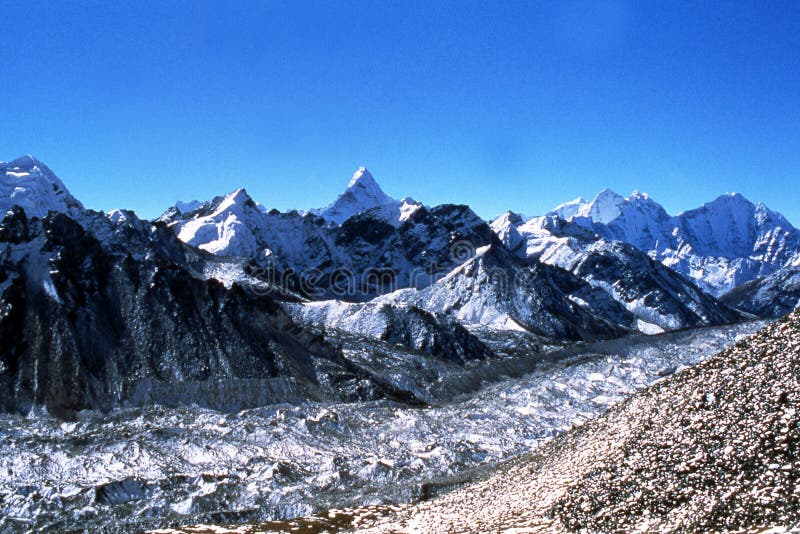 Khumbu Glacier stock image. Image of mountain, active - 4948457