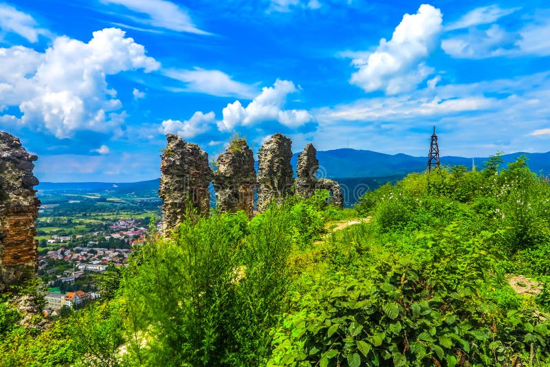 Khust Castle Ruins 07 stock photo. Image of history - 140225798