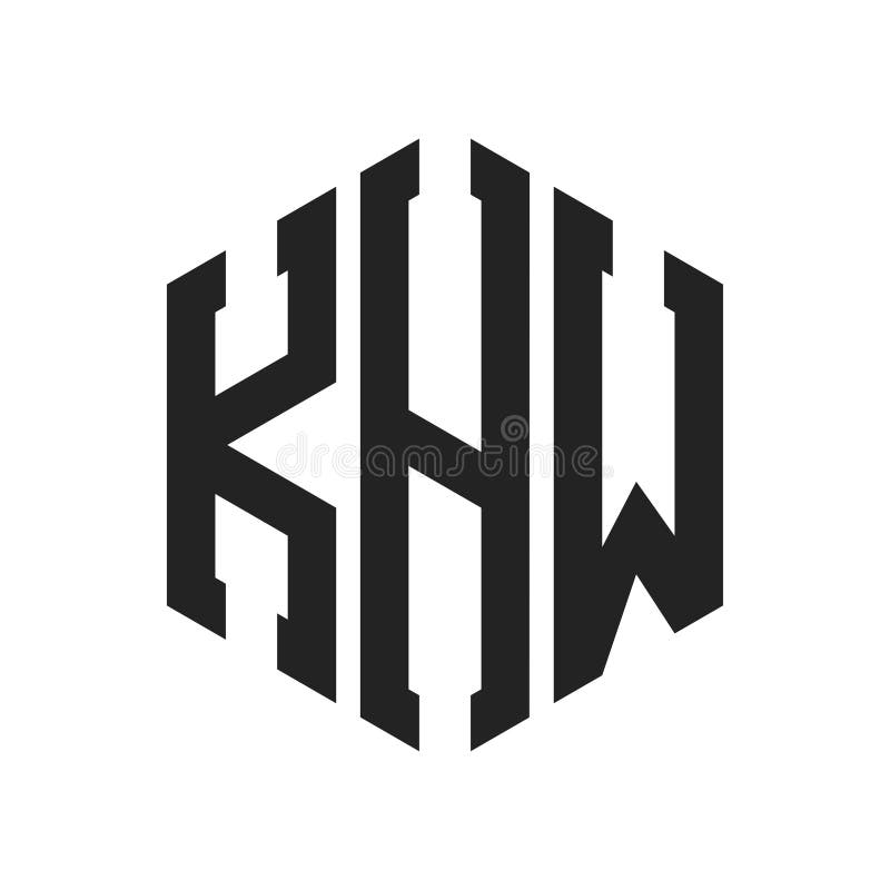 KHW Logo Design. Initial Letter KHW Monogram Logo Using Hexagon Shape ...