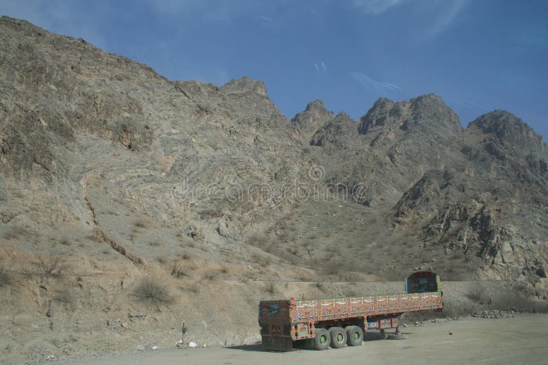 Khyber Pass in Pakistan stock photo. Image of destroyed - 74130018