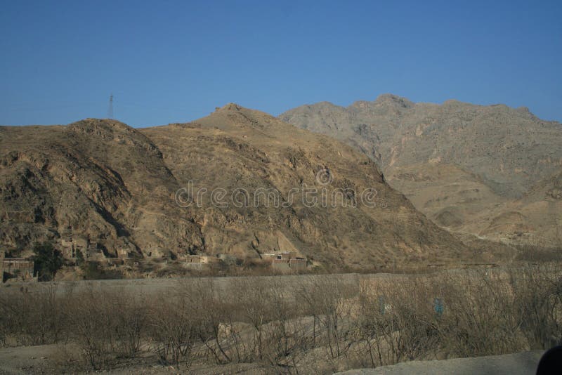 Khyber Pass in Pakistan stock image. Image of transport - 74130045