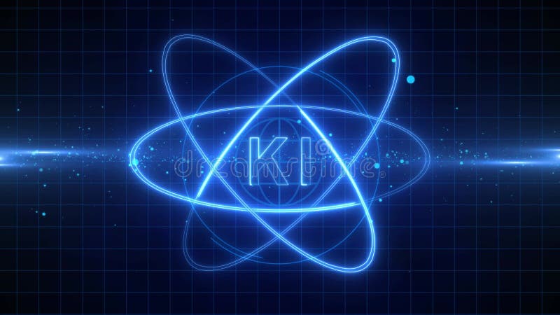 KI Artificial Intelligence - KI Letters Centered in the Middle of ...