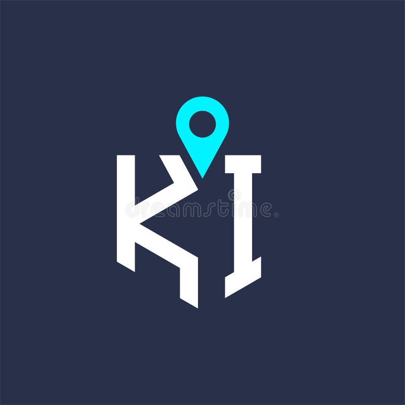 KI Location Logo Design for Recruitment and Navigation - Letter KI Logo ...