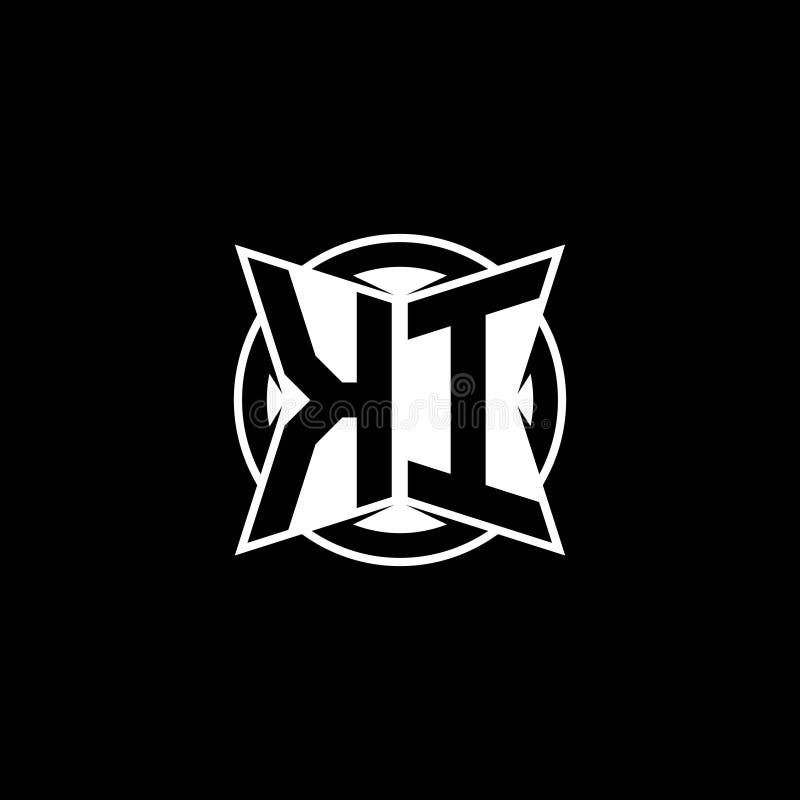 KI Logo Monogram Design Template Stock Vector - Illustration of design ...