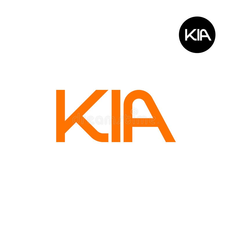 KIA Logo Letter Monogram Design Stock Vector - Illustration of ...