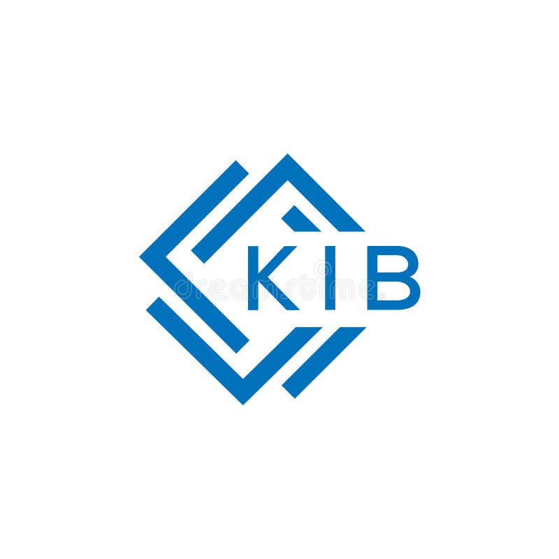 KIB Letter Logo Design on White Background. KIB Creative Circle Letter ...