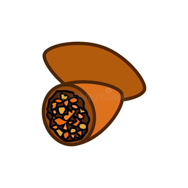 Kibbeh Icon, Vector Illustration Stock Vector - Illustration of food ...