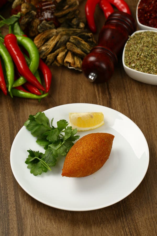 Kibbeh stock photo. Image of croquette, kibbe, cinnamon - 96070702