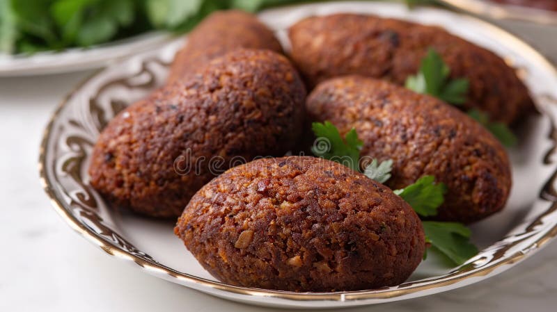 Kibbeh. the Traditional Arabian Snack. Arabic Meat Appetizer Kibbeh ...
