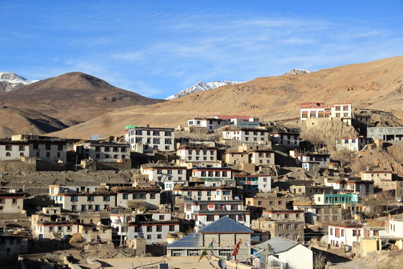 Kibber Village stock photo. Image of antique, background - 135444070