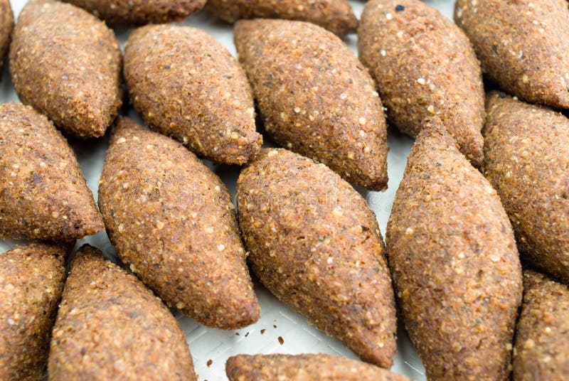 Kibe stock photo. Image of lebanese, arabic, quibe, fried - 16033356