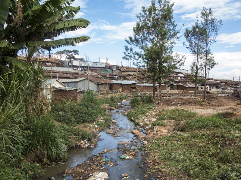 Kibera slum stock image. Image of community, cholera - 63457837