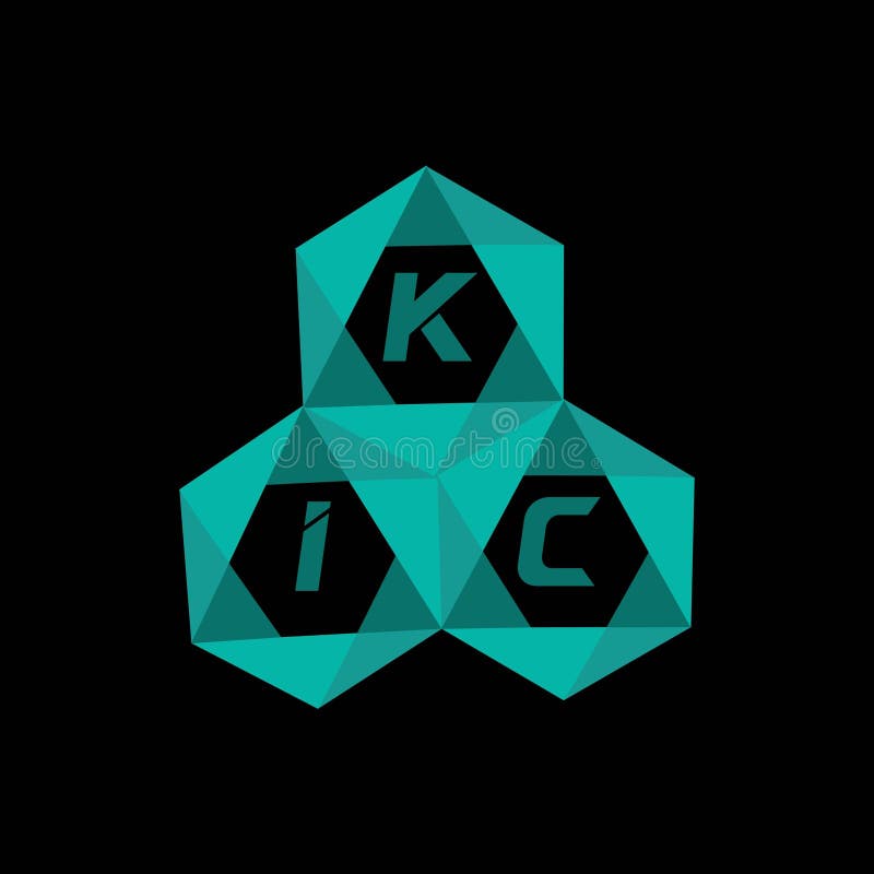 KIC Creative Minimalist Letter Logo. KIC Unique Vector Initials ...