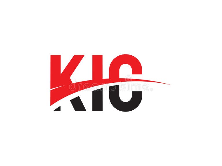 KIC Letter Initial Logo Design Vector Illustration Stock Vector ...