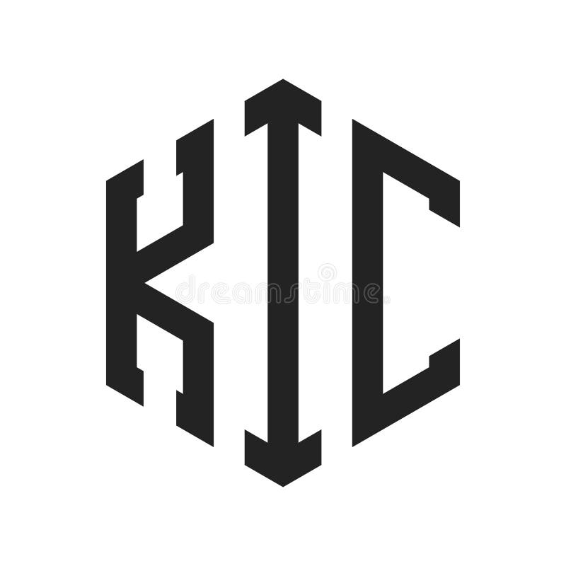 KIC Logo Design. Initial Letter KIC Monogram Logo Using Hexagon Shape ...