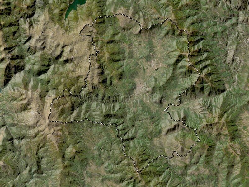 Kicevo, Macedonia. Low-res Satellite. No Legend Stock Illustration ...