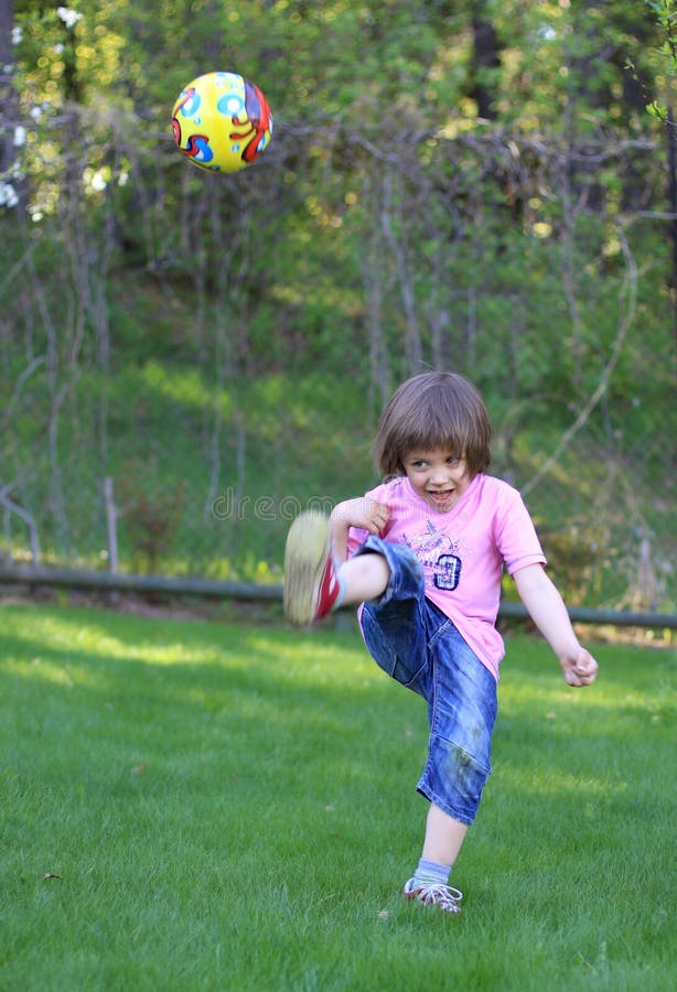 Throwing and Catching the Ball Stock Photo - Image of outside ...