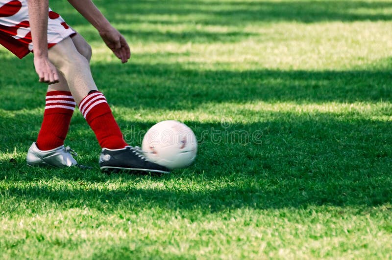 Kick that ball stock image. Image of protectors, kicks - 2453351