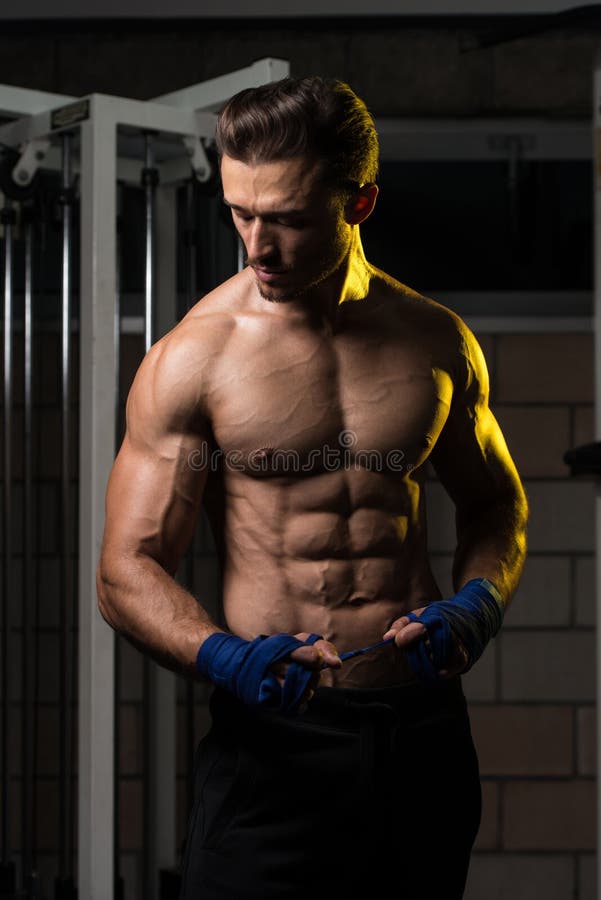 Kick Boxer Getting Ready stock image. Image of human - 81147871