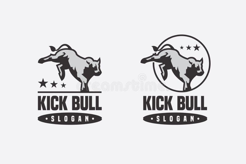 Bull Kick Flame stock vector. Illustration of abstract - 89824196