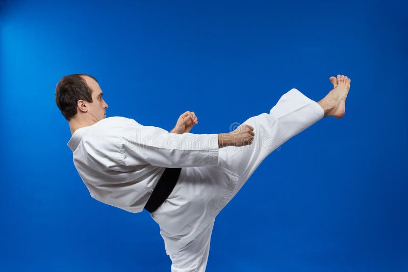 Kick Leg Forward Beats Adult Athlete Stock Photo - Image of health ...