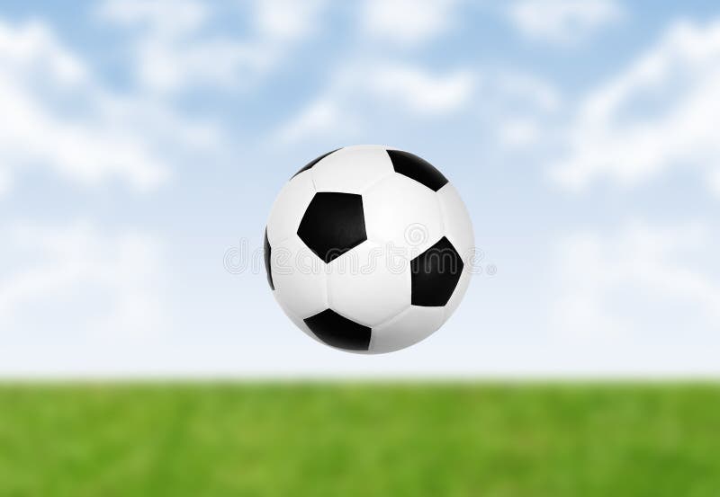 Classic soccer ball stock photo. Image of field, green - 13483358