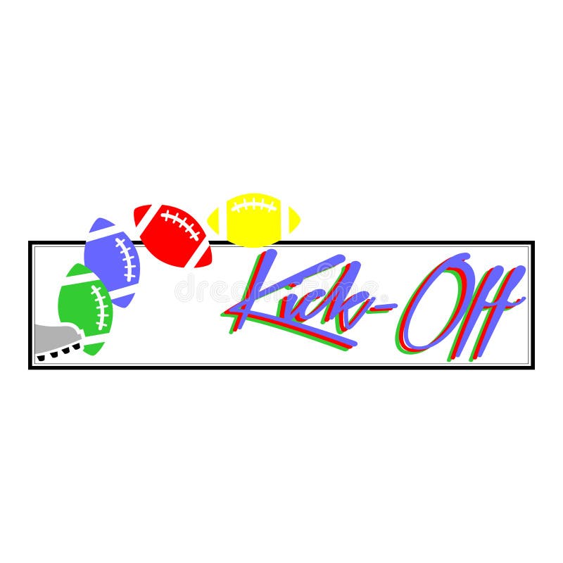 Kick off sticker stock vector. Illustration of kick - 265813972