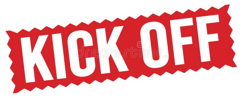 KICK OFF Text Written on Red Stamp Sign Stock Illustration ...