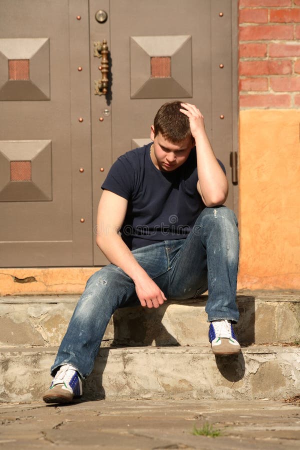 Kick out of home stock image. Image of young, male, exclude - 9644937